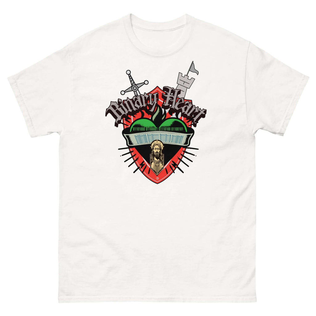 Binary Heart T-Shirt | Sacred Code of Digital Love