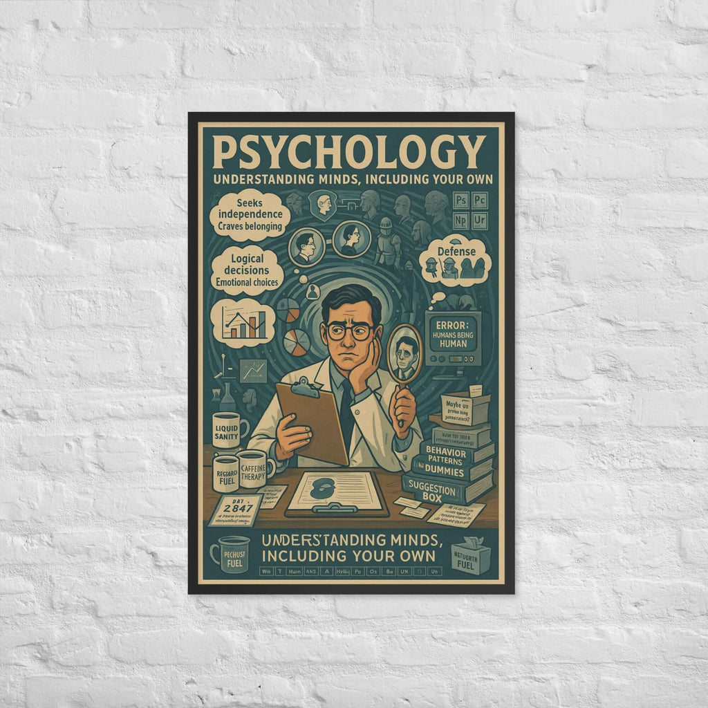 Psychology Wall Poster | Explore Human Minds